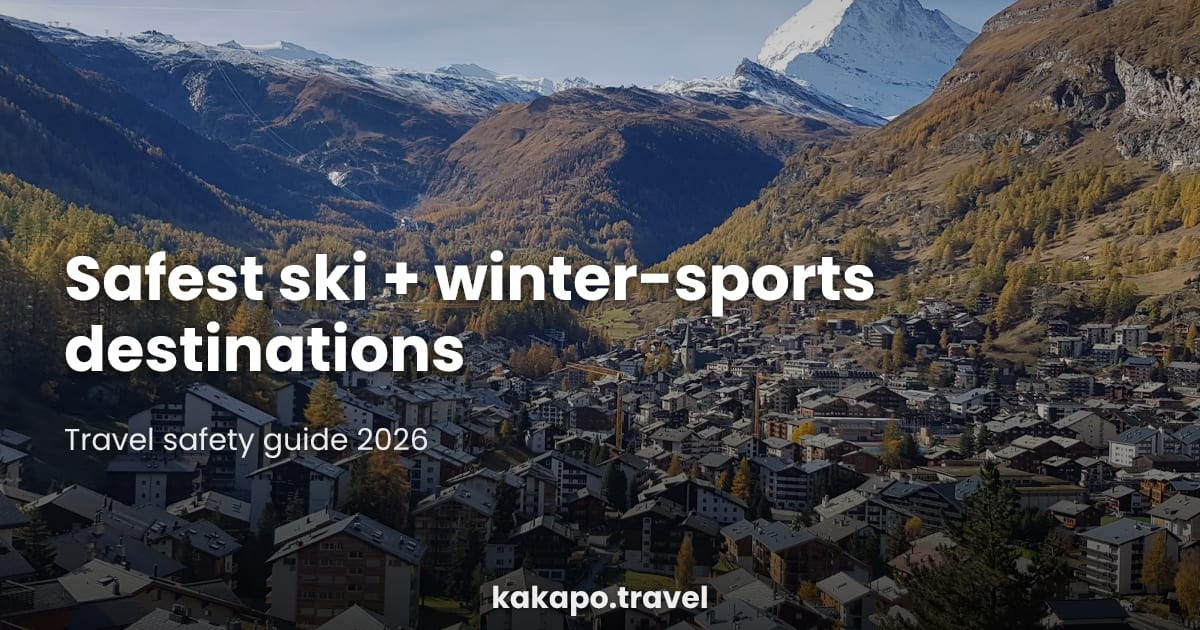 Safest Ski Destinations 2026: 15 Alpine + North American ...